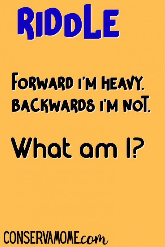 Fun Riddle for some Brain Health - ConservaMom