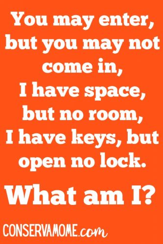 Riddle of The Day - ConservaMom