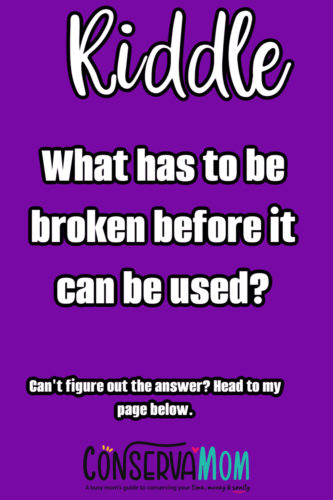 20 riddles with answers - ConservaMom
