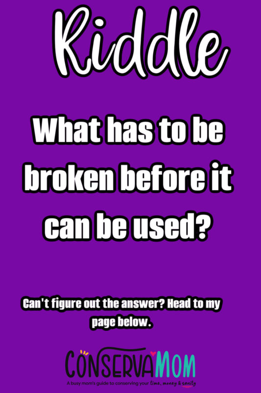 20 riddles with answers - ConservaMom
