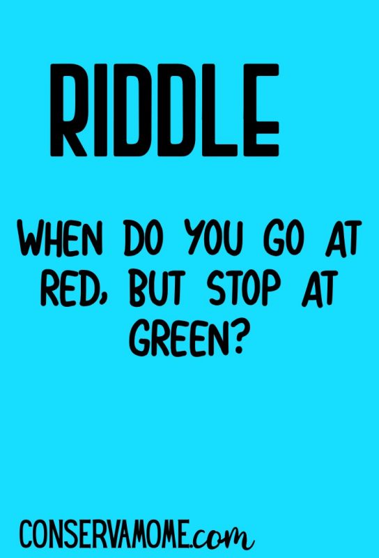 20 riddles with answers - ConservaMom