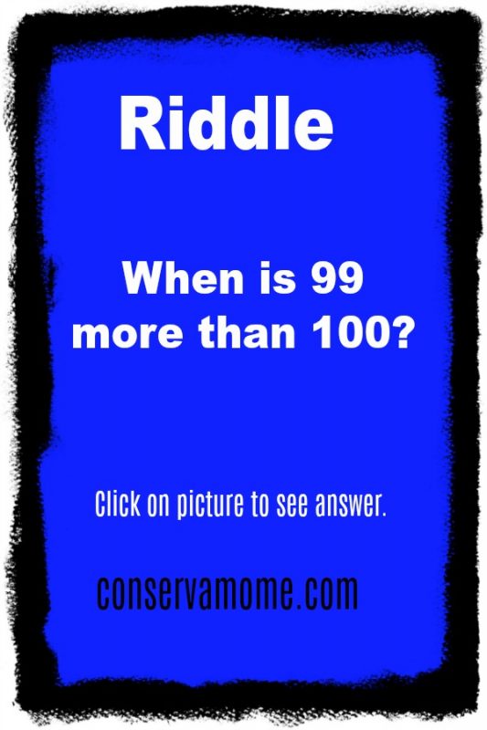 Fun riddles that will make you think - ConservaMom