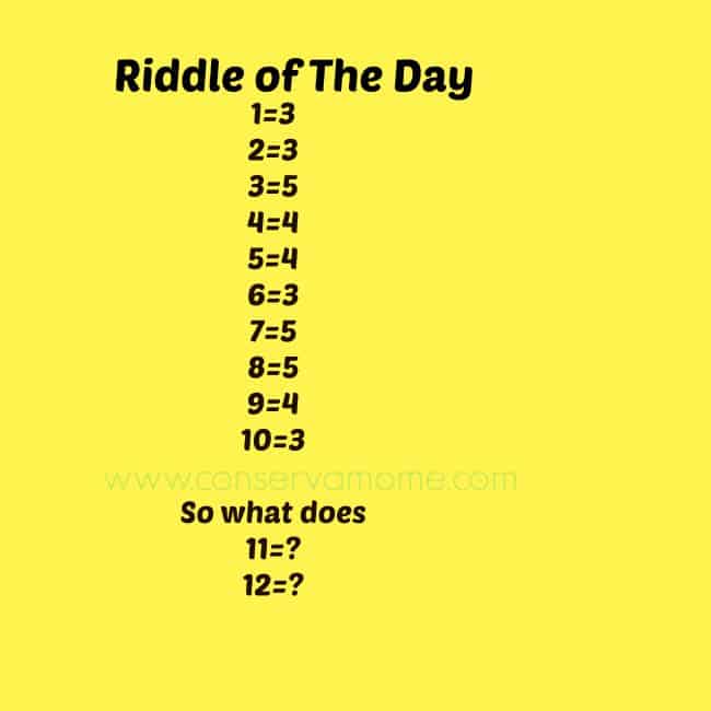 Riddle Of The Day - ConservaMom