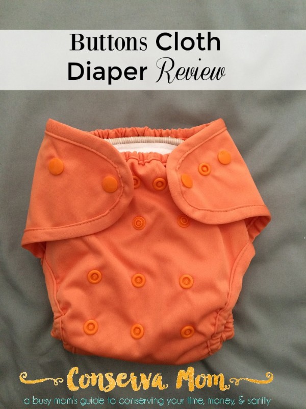 Buttons Cloth Diaper Review - ConservaMom