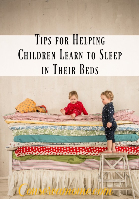 Tips for Helping Children Learn to Sleep in Their Beds - ConservaMom