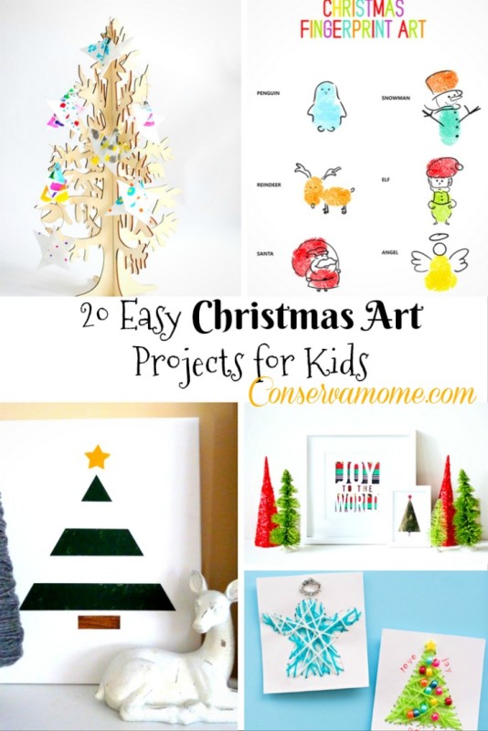 20 Easy Christmas Art Projects for Kids - ConservaMom