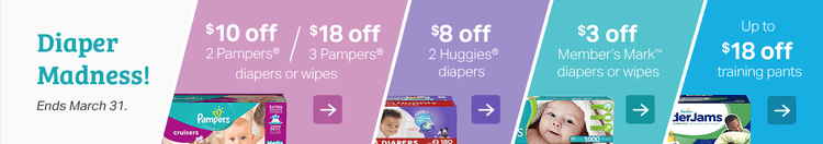 Save on all Your Diapering Needs at Sam's Club! #DiaperMadness ...