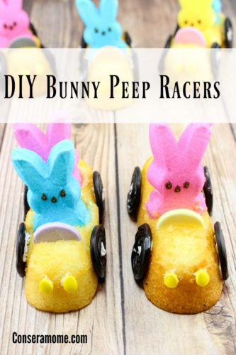 DIY Bunny Peep Racers - A fun Easter Dessert - ConservaMom