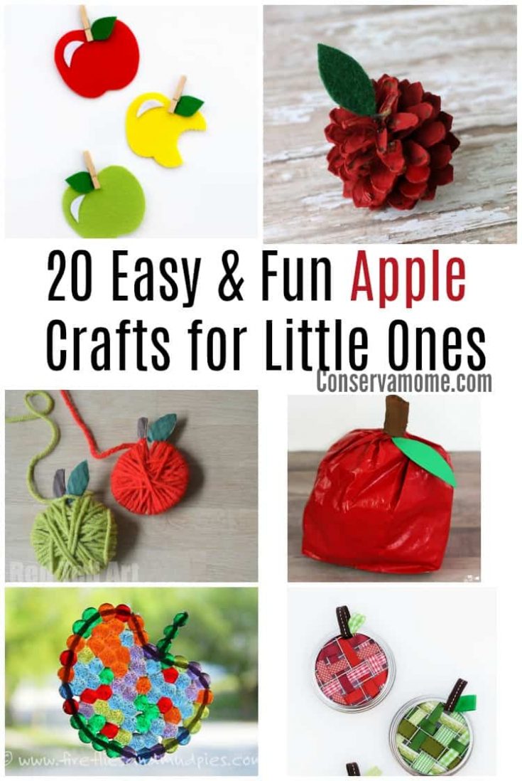 20 Easy & Fun Apple Crafts for Little Ones - ConservaMom