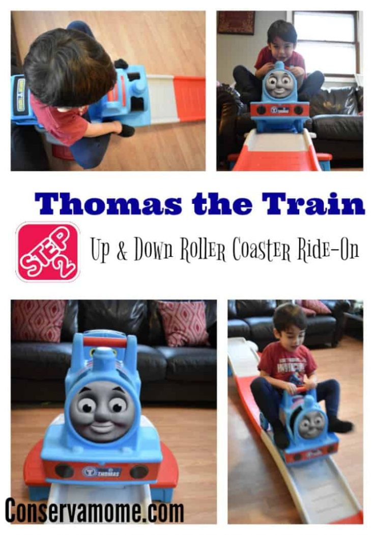 Step2 Thomas the Train Up & Down Roller Coaster Ride-On - ConservaMom