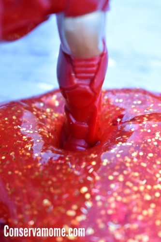 Iron Man Slime recipe - ConservaMom