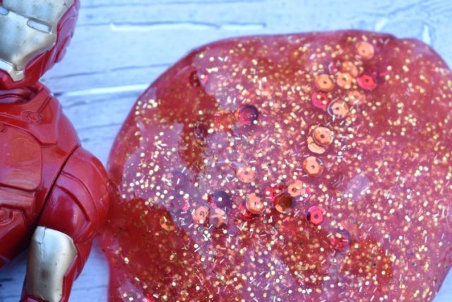 Iron Man Slime recipe - ConservaMom