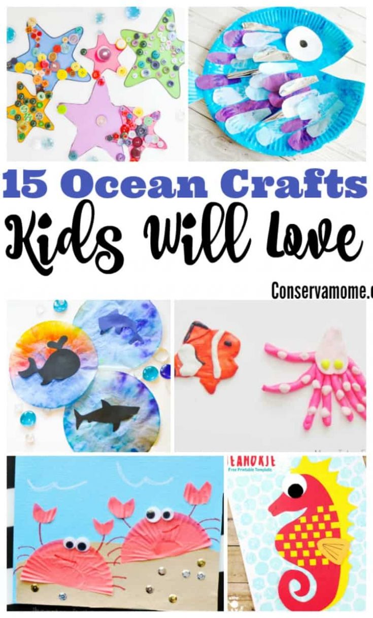 15+ Ocean Crafts For Kids that they will love! - ConservaMom