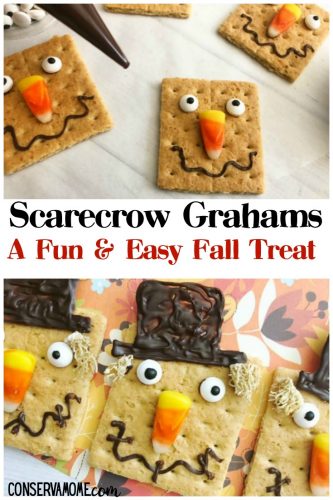Scarecrow Grahams- The Perfect & Easy Fall Treat - ConservaMom