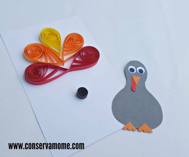 Quilled Easy Turkey Craft - ConservaMom
