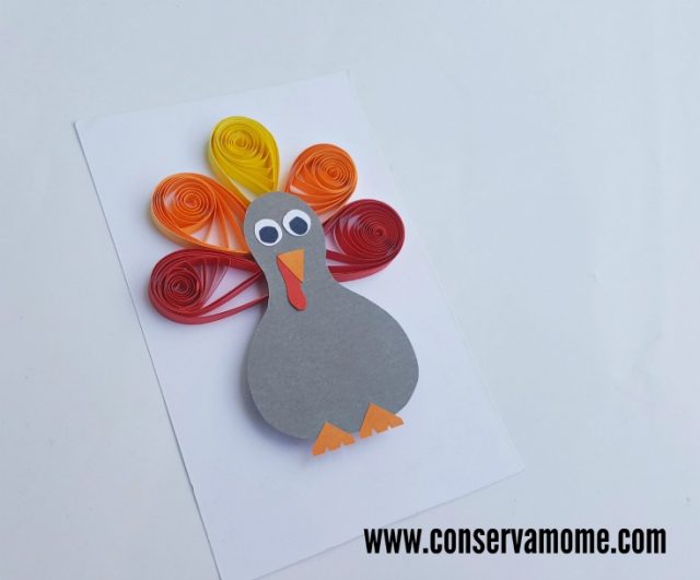 Quilled Easy Turkey Craft - ConservaMom