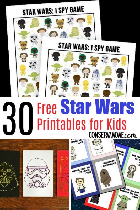 30 Free Star Wars Printables for kids - A fun collection of printable fun!