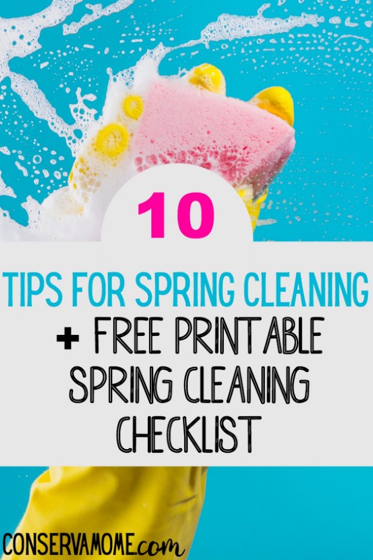 10 Tips for Spring Cleaning + Free Printable Spring Cleaning Checklist
