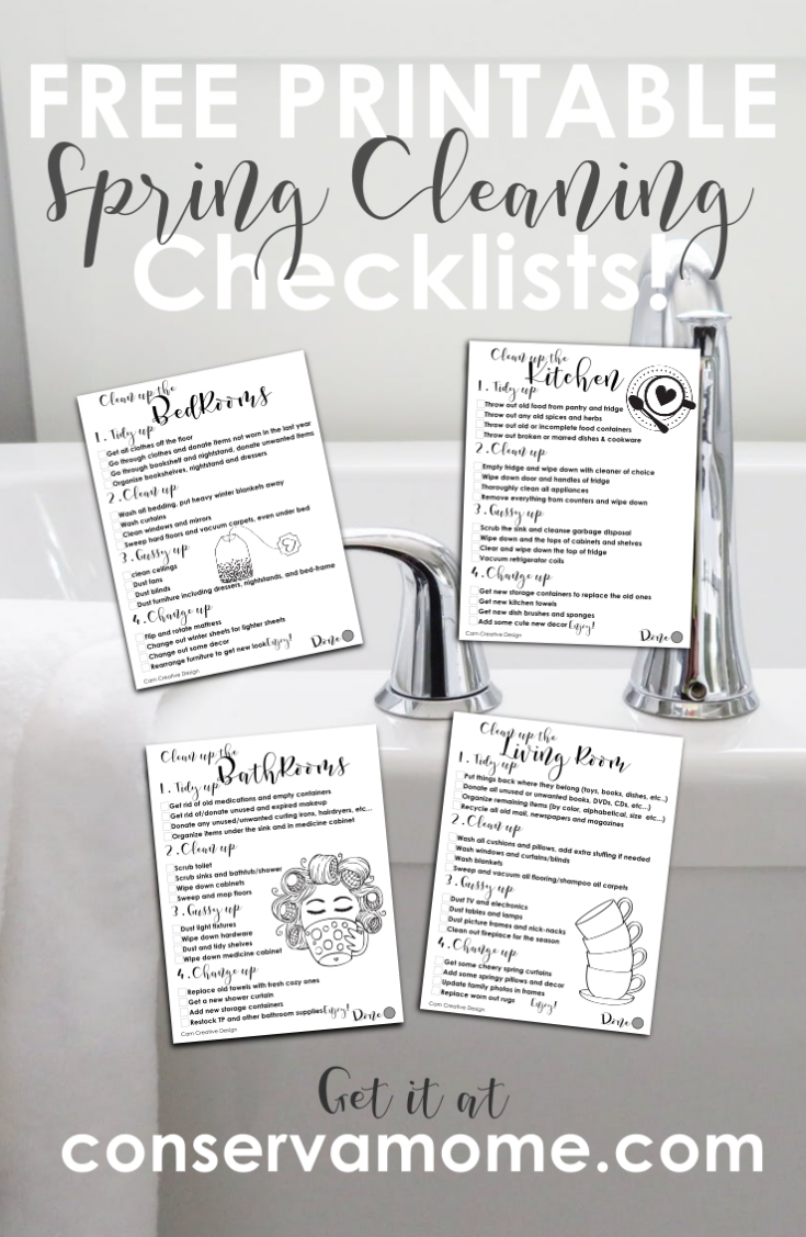 10 Tips for Spring Cleaning + Free Printable Spring Cleaning Checklist