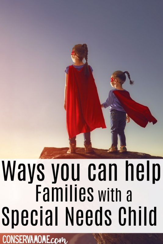 Ways you can help Families with a Special Needs Child - ConservaMom