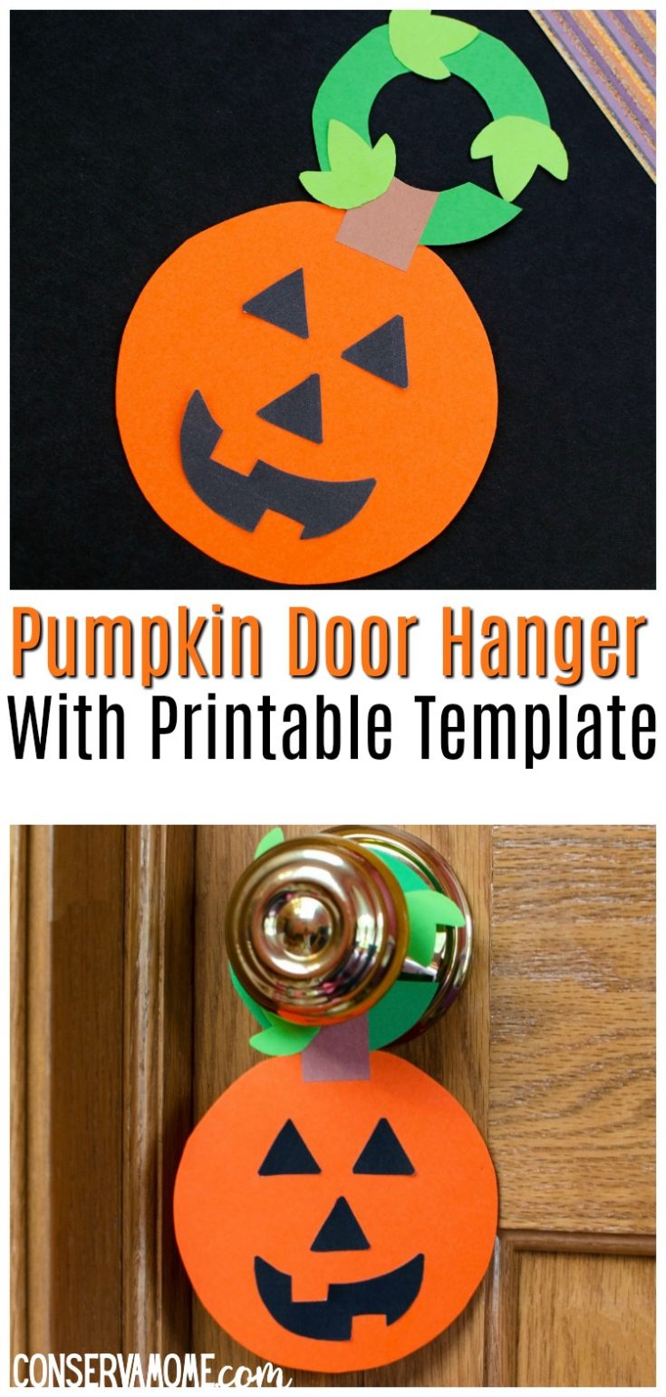 Pumpkin Door Hanger: a Halloween Craft Idea - ConservaMom