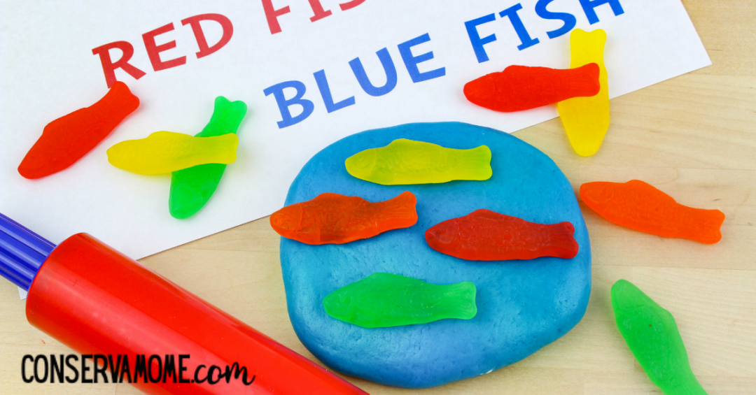One Fish Two Fish Red Fish Blue Fish edible Playdough :Dr. Seuss Themed ...