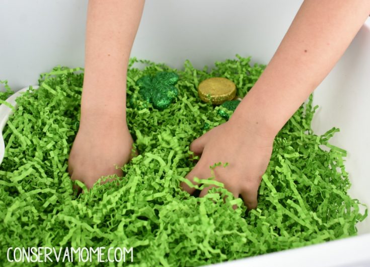 St.Patrick's Day Sensory Bin Idea - ConservaMom