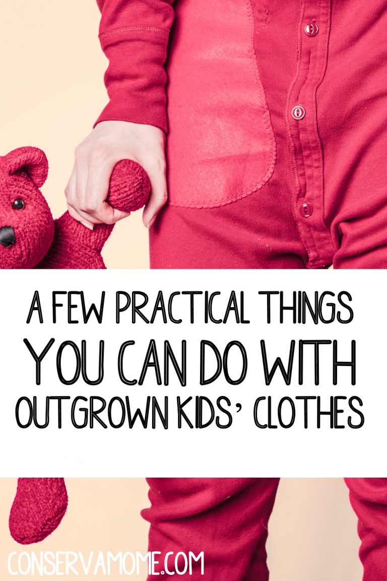 A few practical things you can do with outgrown kids' clothes.