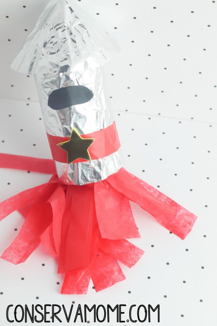 Rocket Ship Toilet Paper Roll Craft - ConservaMom