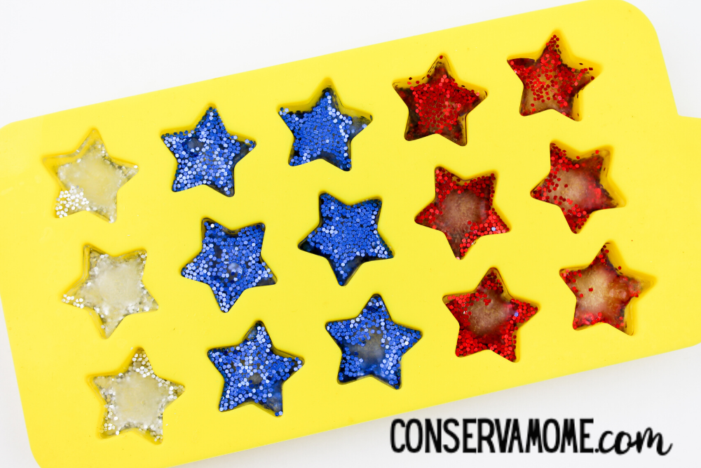 Patriotic Ice Stars : A Fun Patriotic Sensory Activity - ConservaMom