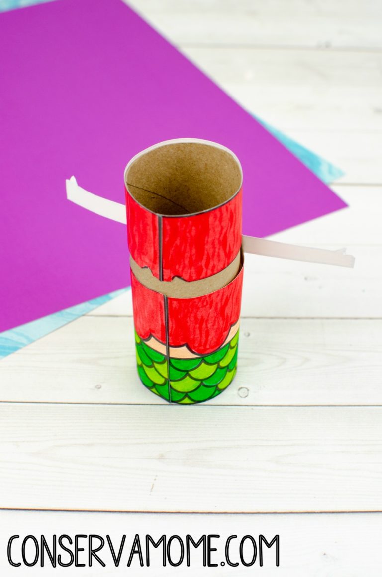 Mermaid Toilet paper roll craft : An easy Mermaid craft