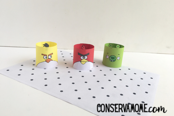 Angry Birds Craft with free printable template - ConservaMom