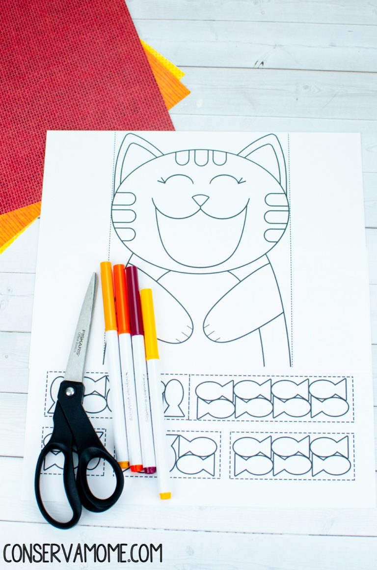 Feed the Cat Early Learning Game with Free Printable - ConservaMom