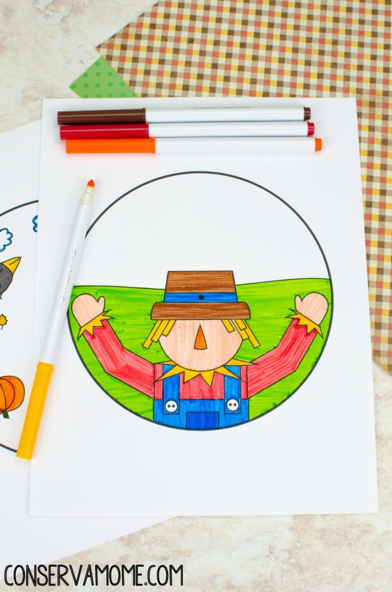 Printable Scarecrow Craft - A fun Fall Craft activity for kids