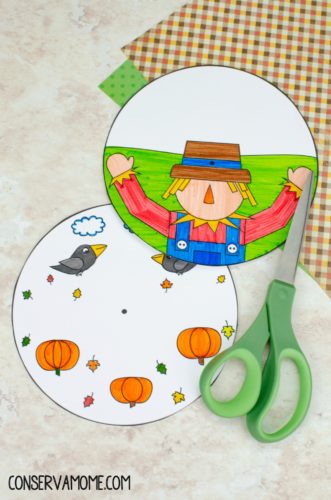 Printable Scarecrow Craft - A fun Fall Craft activity for kids
