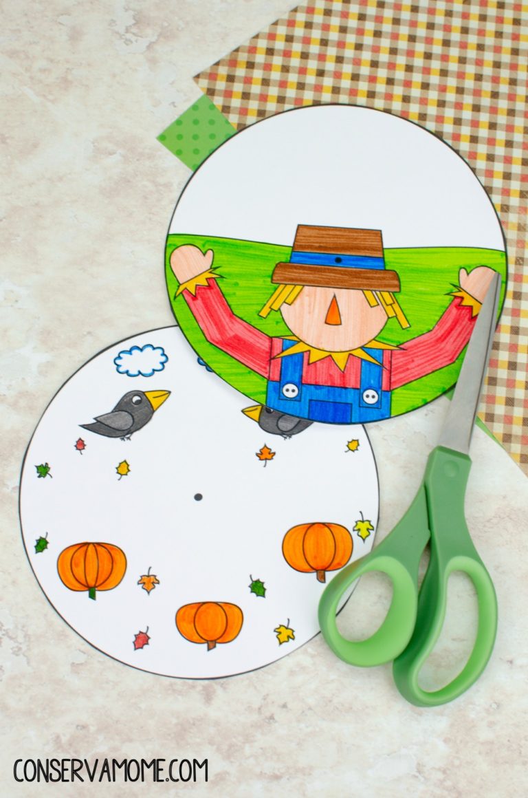 Printable Scarecrow Craft - A fun Fall Craft activity for kids