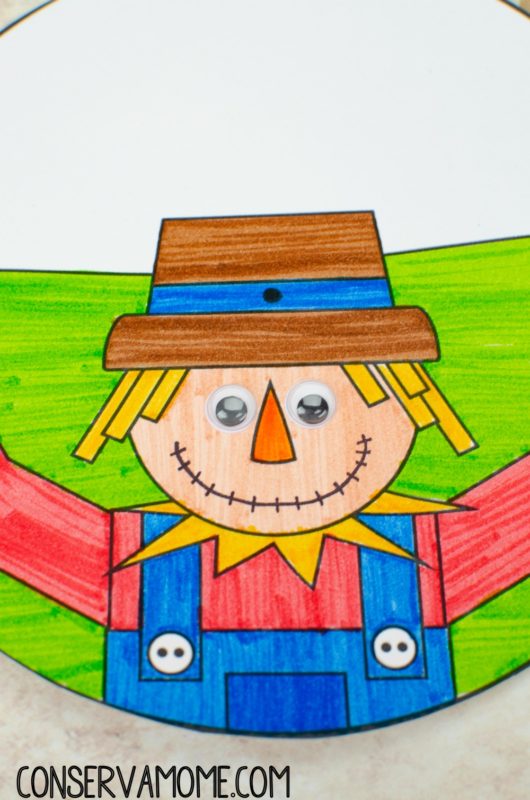 Printable Scarecrow Craft - A fun Fall Craft activity for kids