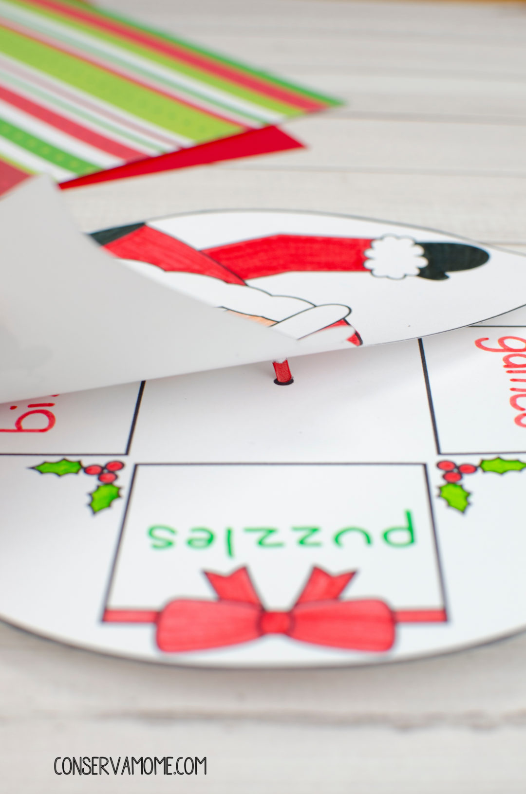 Santa Claus Spinner Craft : An Easy Christmas Craft For Kids