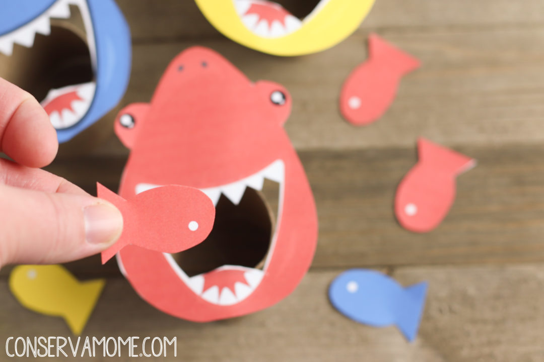 ConservaMom - Feed the Shark Color Sorting Game: Ocean Themed learning game
