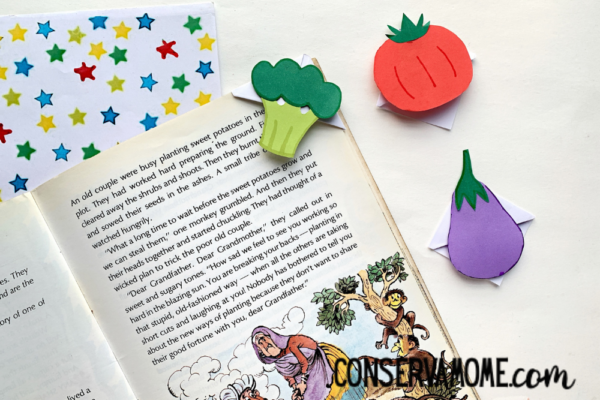 Vegetable Bookmark To "Grow" Your Love of Reading - ConservaMom