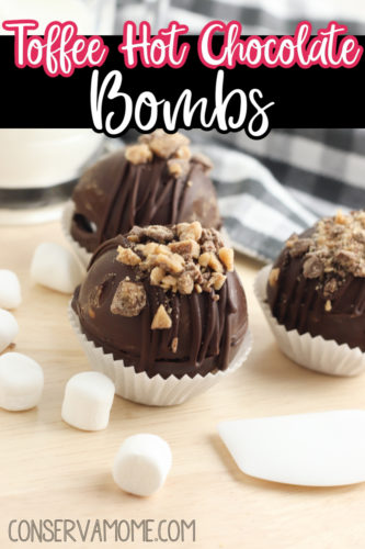 Toffee hot chocolate bombs: An easy hot chocolate bomb recipe