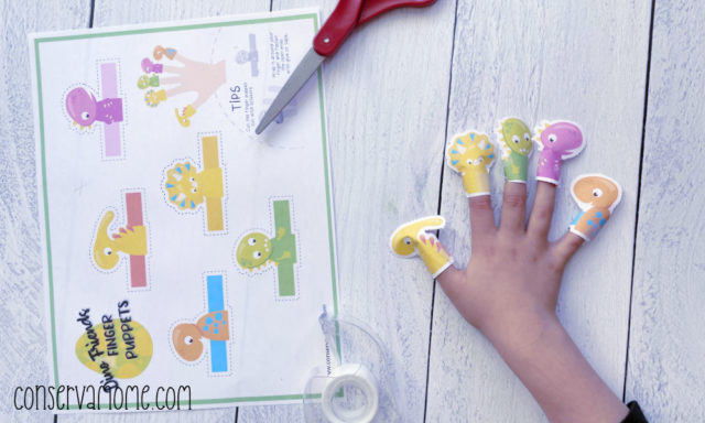 Dinosaur Finger Puppets - Free Printable Dinosaur Finger puppets!
