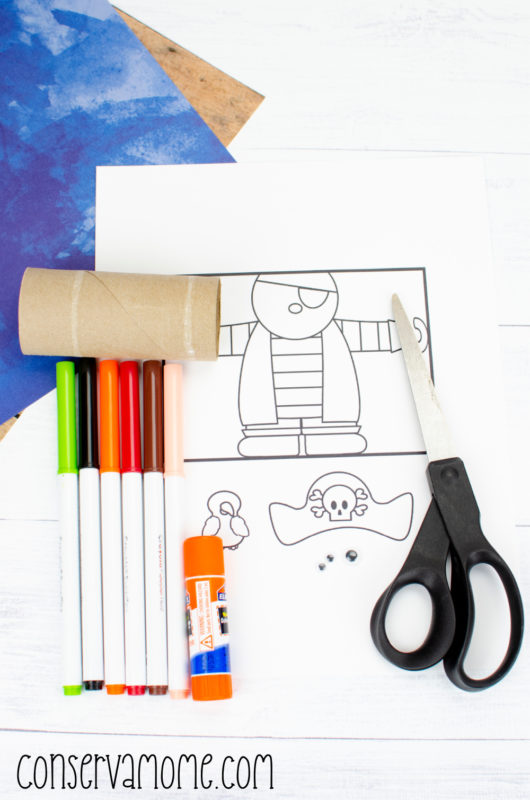Pirate Toilet Paper roll craft: A fun Pirate Themed Craft For kids