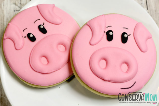 Easy Pig Sugar Cookie Tutorial - ConservaMom