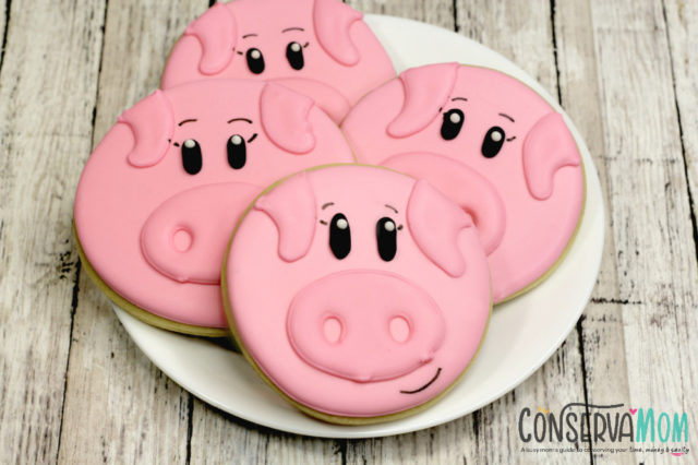 Easy Pig Sugar Cookie Tutorial - ConservaMom
