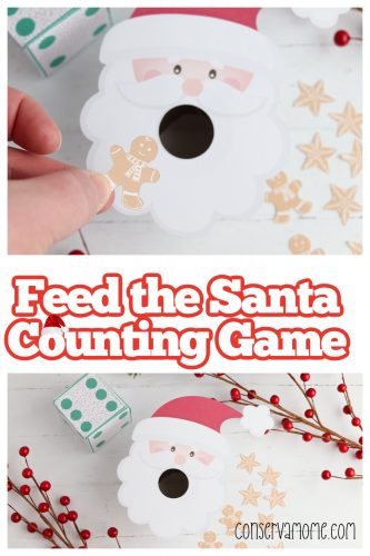 Feed Santa Christmas Counting Game - ConservaMom