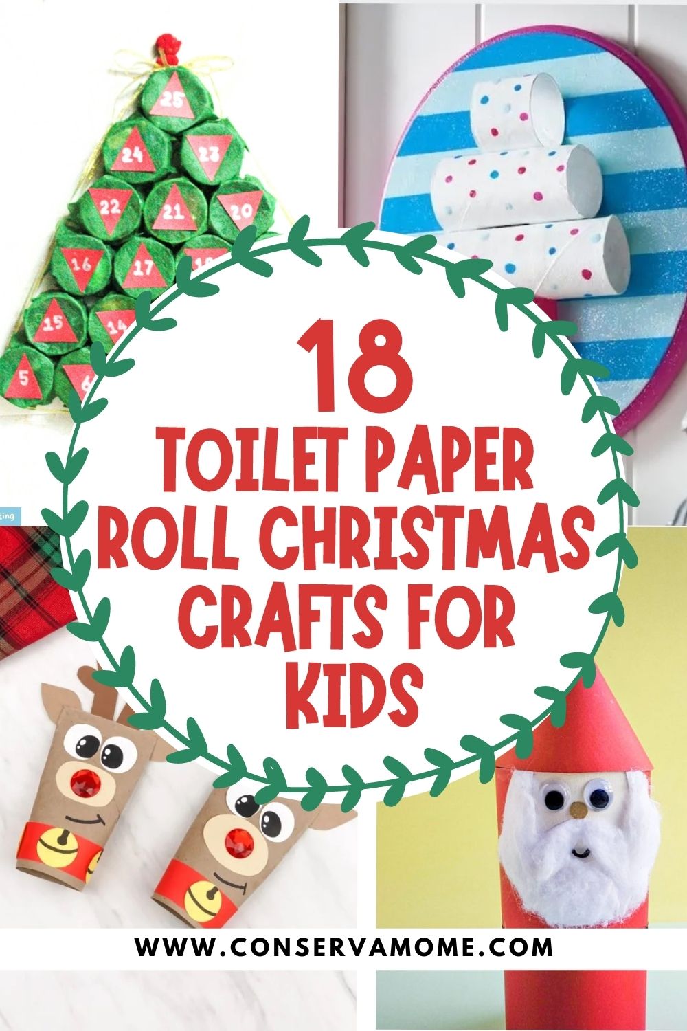18+ Toilet paper roll christmas craft for kids - ConservaMom