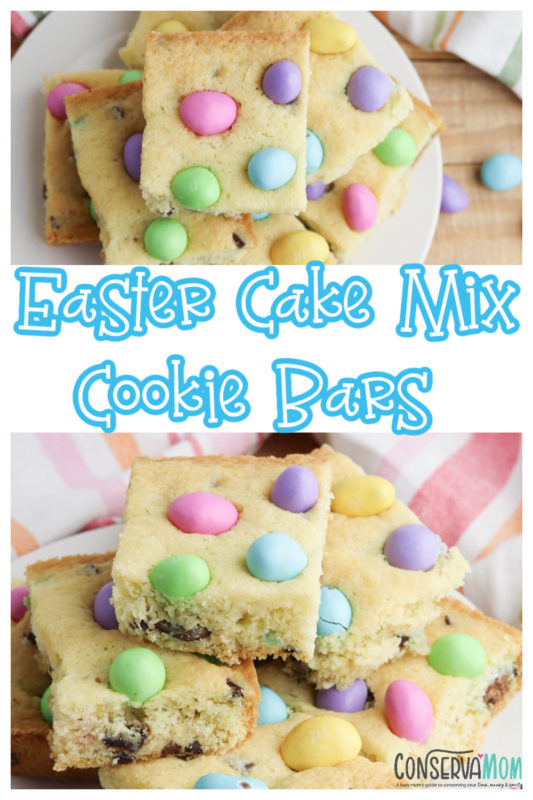 Easter Cake Mix Cookie Bars - ConservaMom