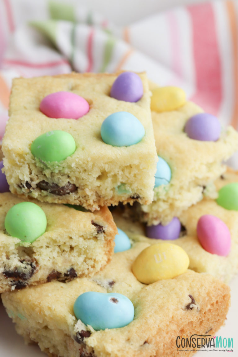 Easter Cake Mix Cookie Bars - ConservaMom