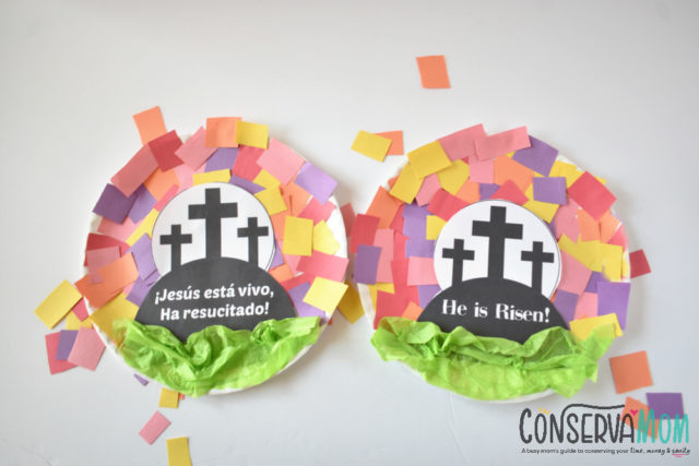 Christ-Centered Easter Craft for Kid: Spanish & English Templates!